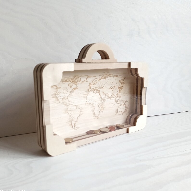 Money Box Birthday Money Box Wood Cash Box Wedding Custom | Etsy