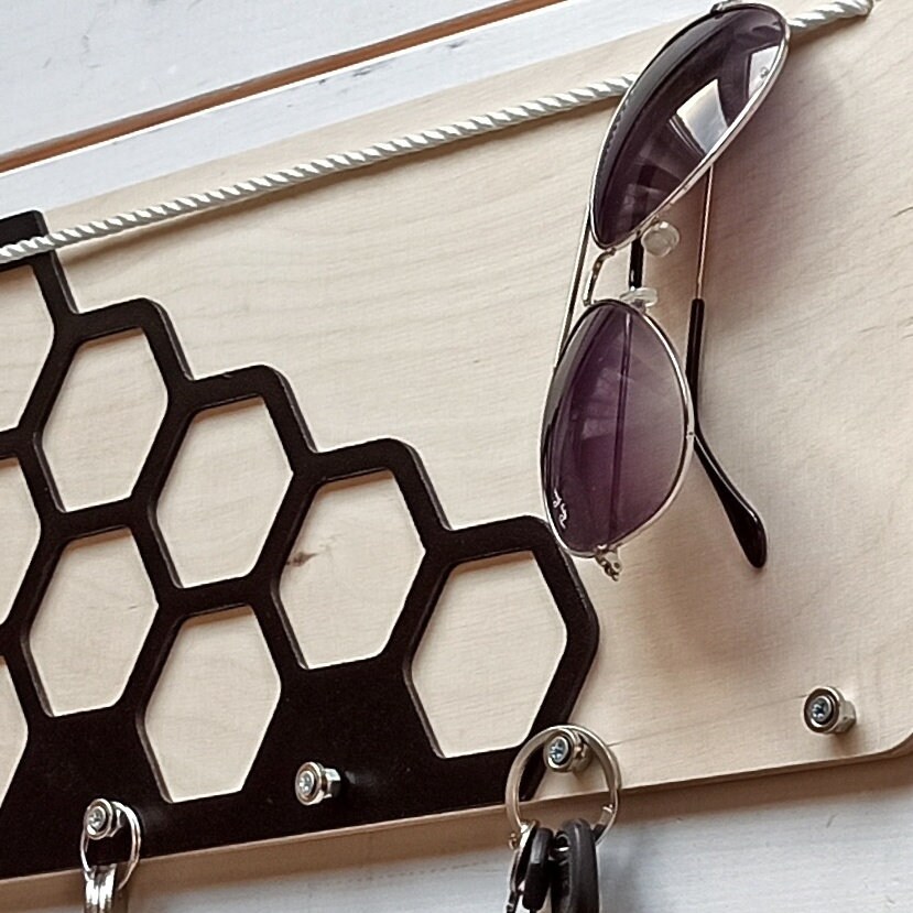 Key holder key hooks key holder shelf key hooks wall key | Etsy