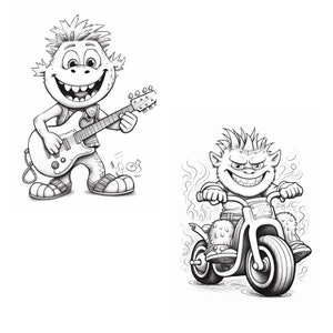 Monster Coloring Book for Kids, Monster Printable Coloring Pdf Coloring ...