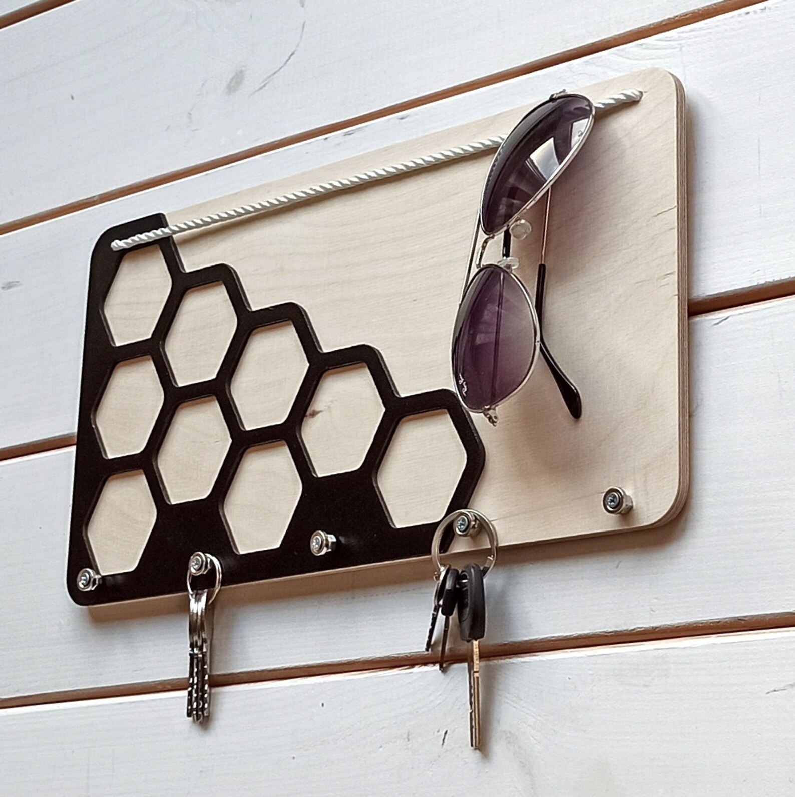 Key holder key hooks key holder shelf key hooks wall key | Etsy