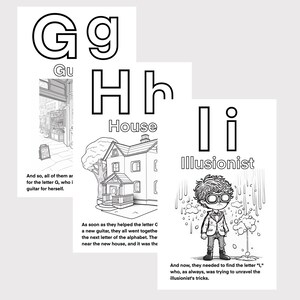 Alphabet Coloring Activity Book for Kids, Learn Numbers and Letters ...