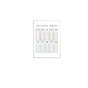 Printable Math Division Tables Children, School Math Division Tables ...