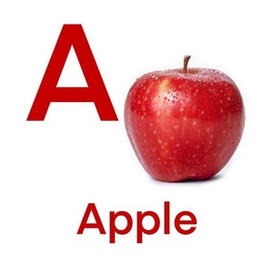 Alphabet Printable Children’s Flashcard, Preschool Alphabet Flash Cards ...