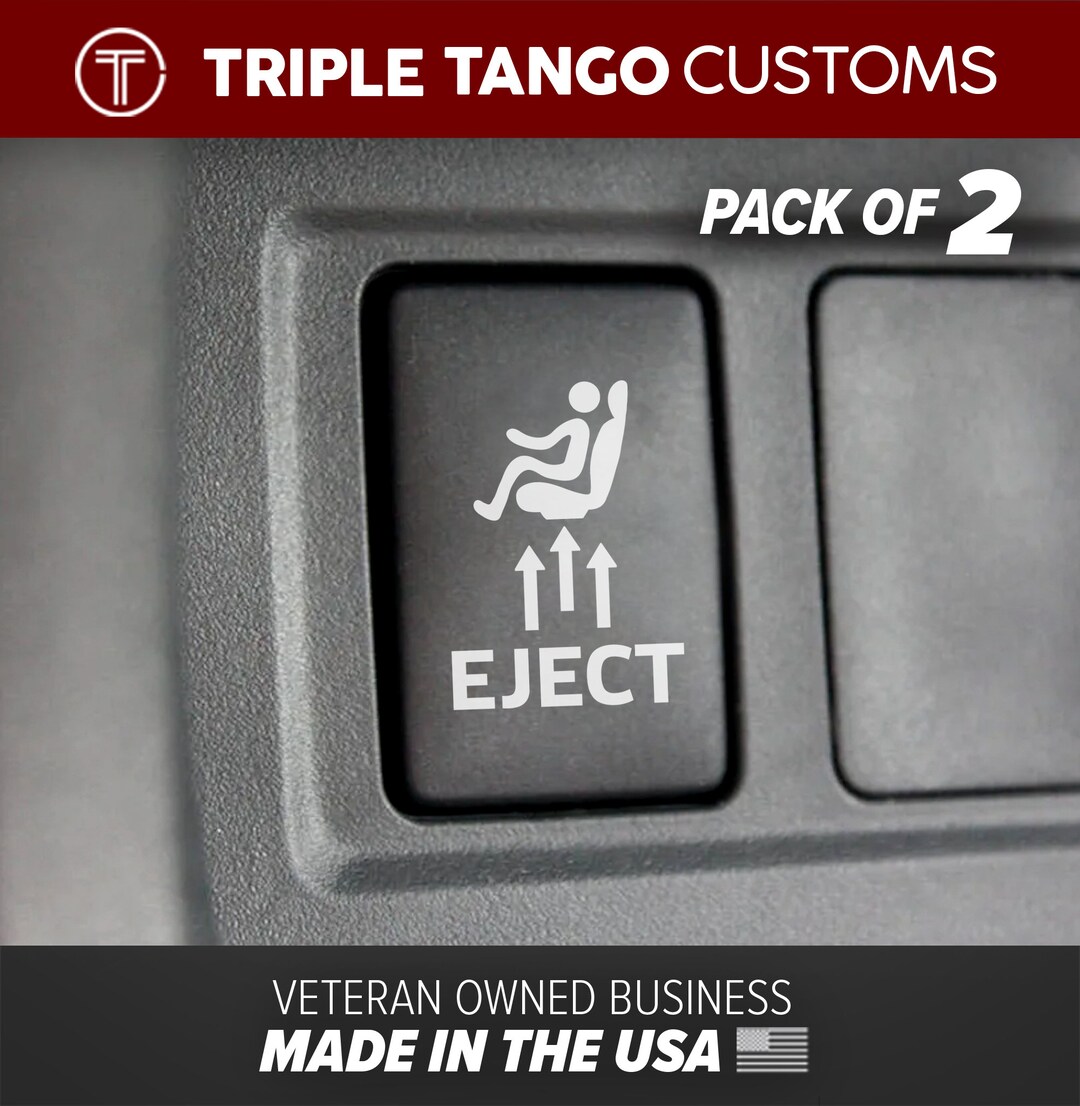 EJECT BLANK BUTTON Decal 2-pack Car Vinyl Cover Funny Sticker - Etsy