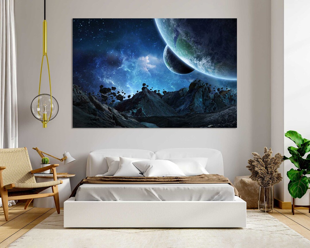 Planets Space Wall Art – Cosmic Galaxy Poster | Sci-fi Universe Print ...