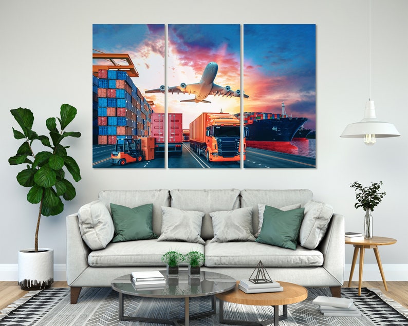 Transportation and Logistics Art Decor for Wall Logistic - Etsy Canada