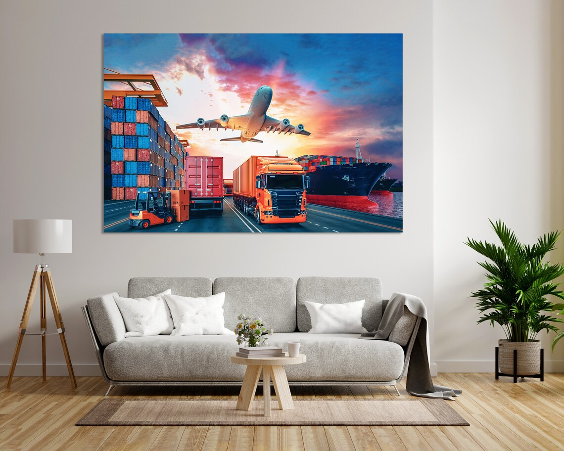 Transportation and Logistics Art Decor for Wall Logistic - Etsy Canada