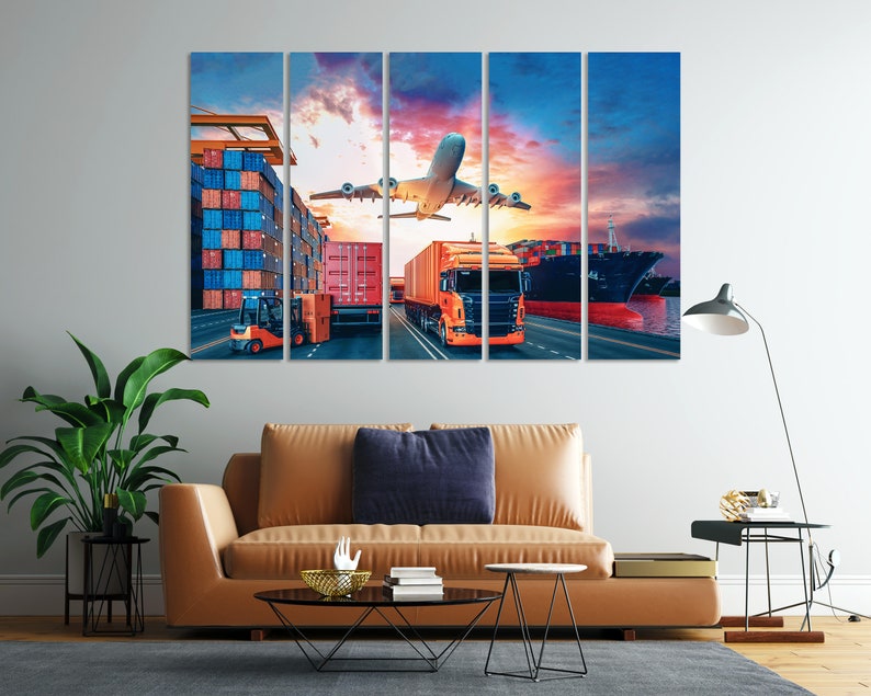 Transportation and Logistics Art Decor for Wall Logistic - Etsy Canada