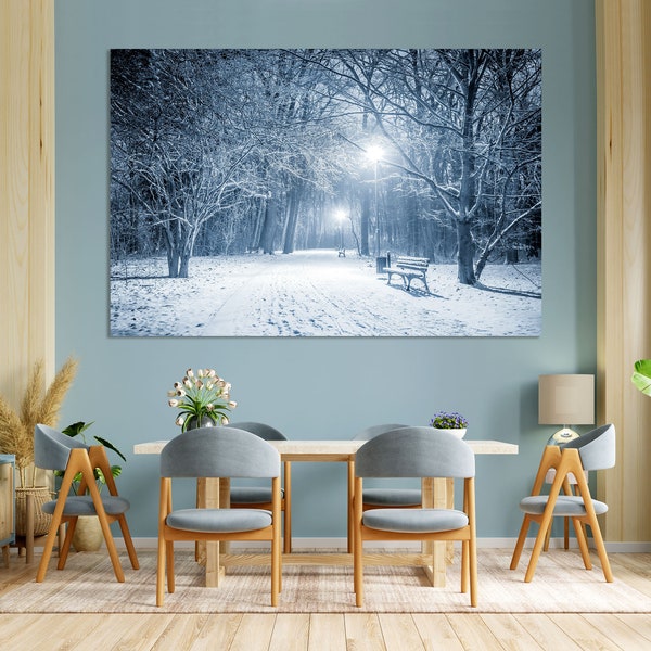Large Winter Tree Wall Art - Etsy