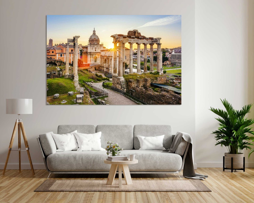 Travel Wall Art: Roman Forum Sunset Canvas Print, Ancient Rome Decor - Etsy