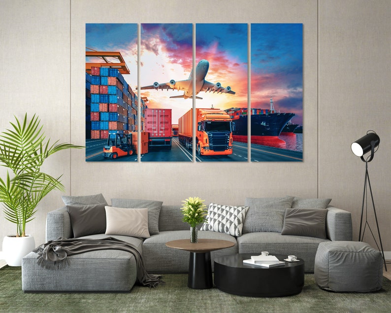 Transportation and Logistics Art Decor for Wall Logistic - Etsy