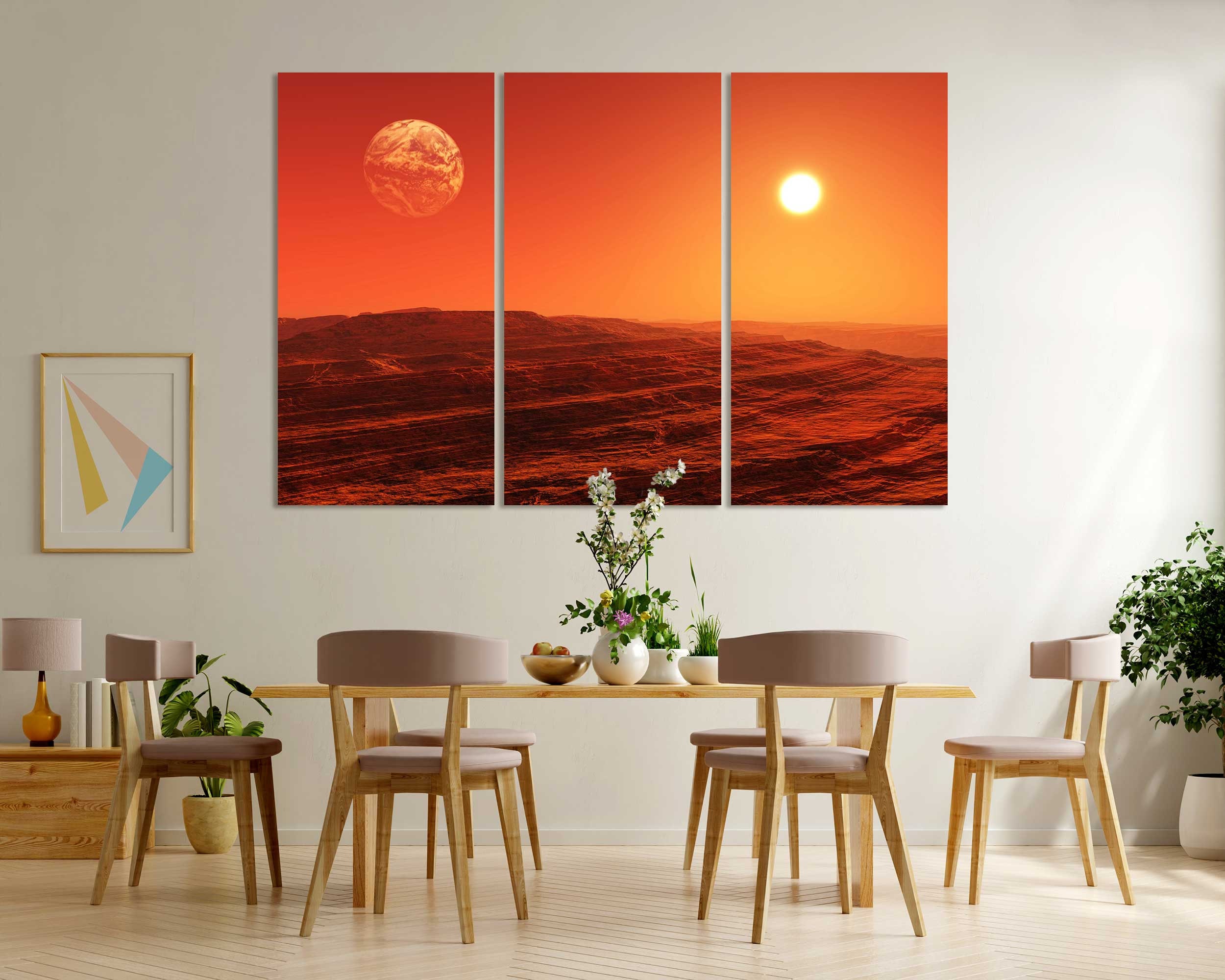 Mars Landscape Wall Decor for Home Space Art for Bedroom - Etsy