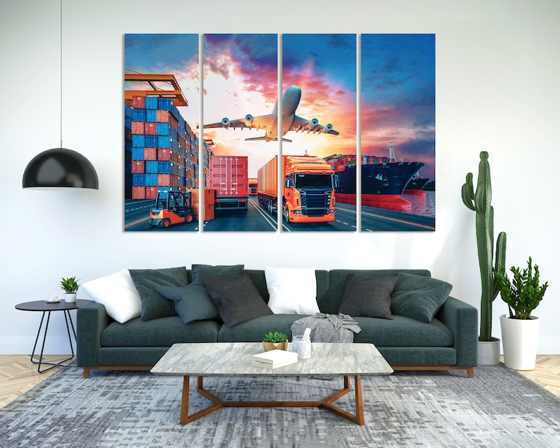 Transportation and Logistics Art Decor for Wall Logistic - Etsy Canada