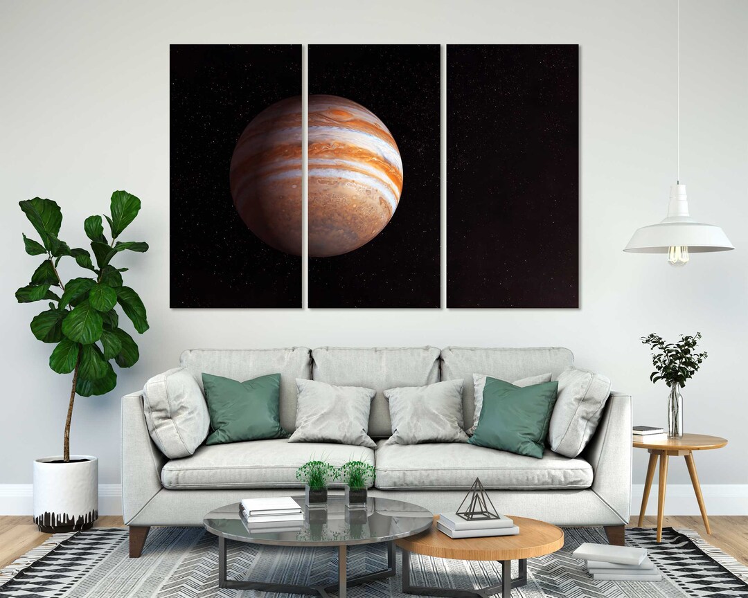 Jupiter Planet Modern Wall Decoration Planet Large Wall - Etsy