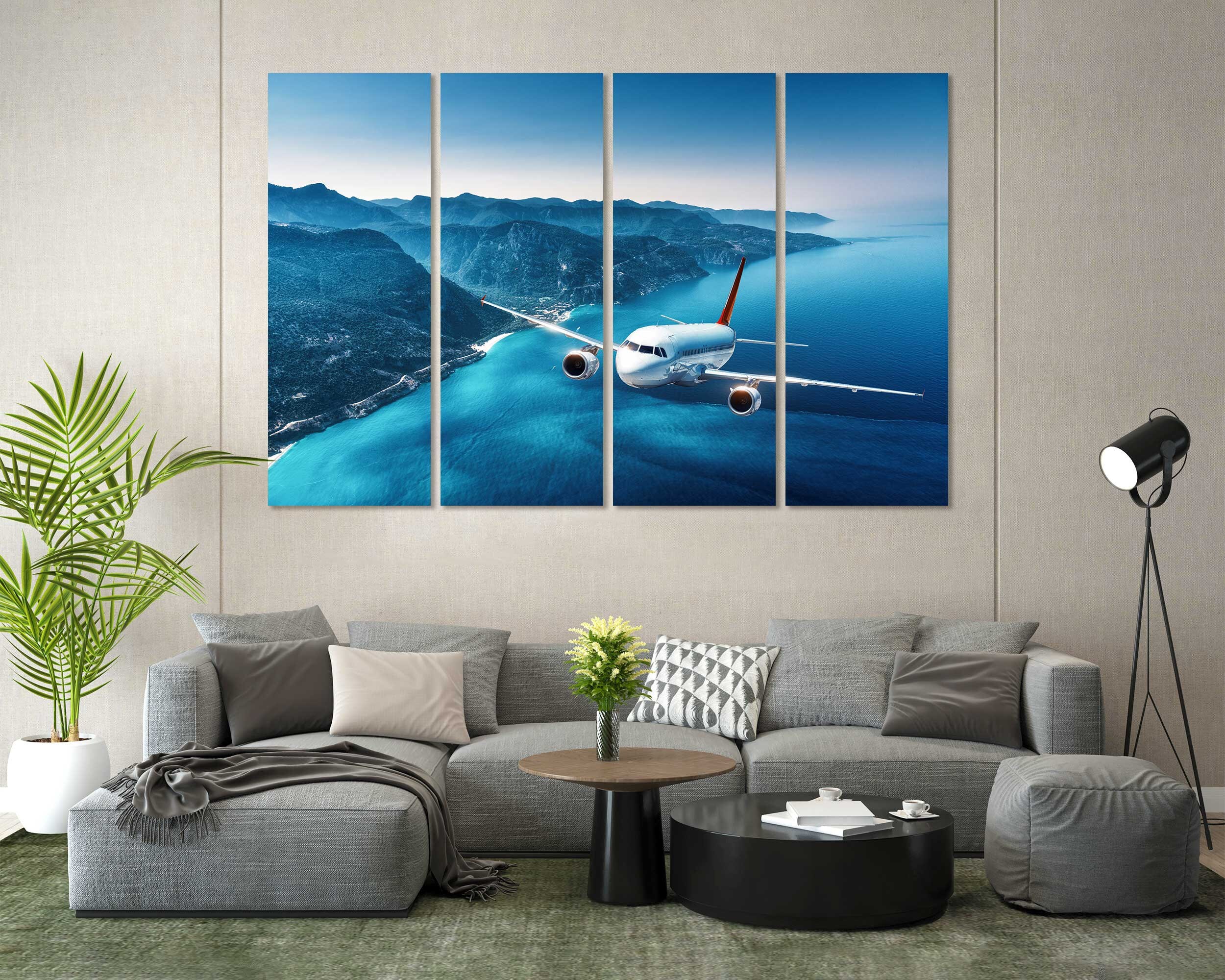 Decor for Wall With Aircraft Picture Passenger Plane Art - Etsy