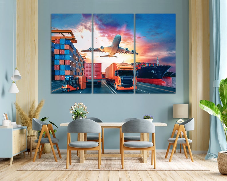 Transportation and Logistics Art Decor for Wall Logistic - Etsy Canada