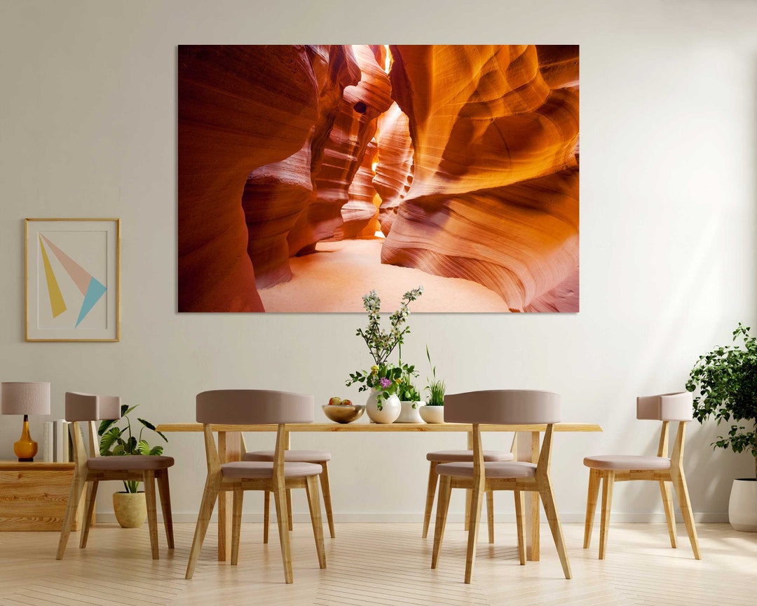 Impressão em tela do Antelope Canyon – Arte de parede com paisagem do ...