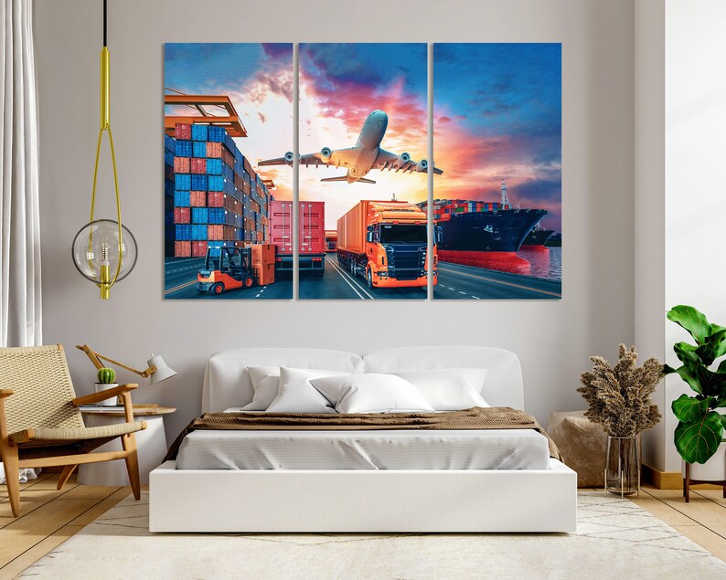 Transportation and Logistics Art Decor for Wall Logistic - Etsy Canada