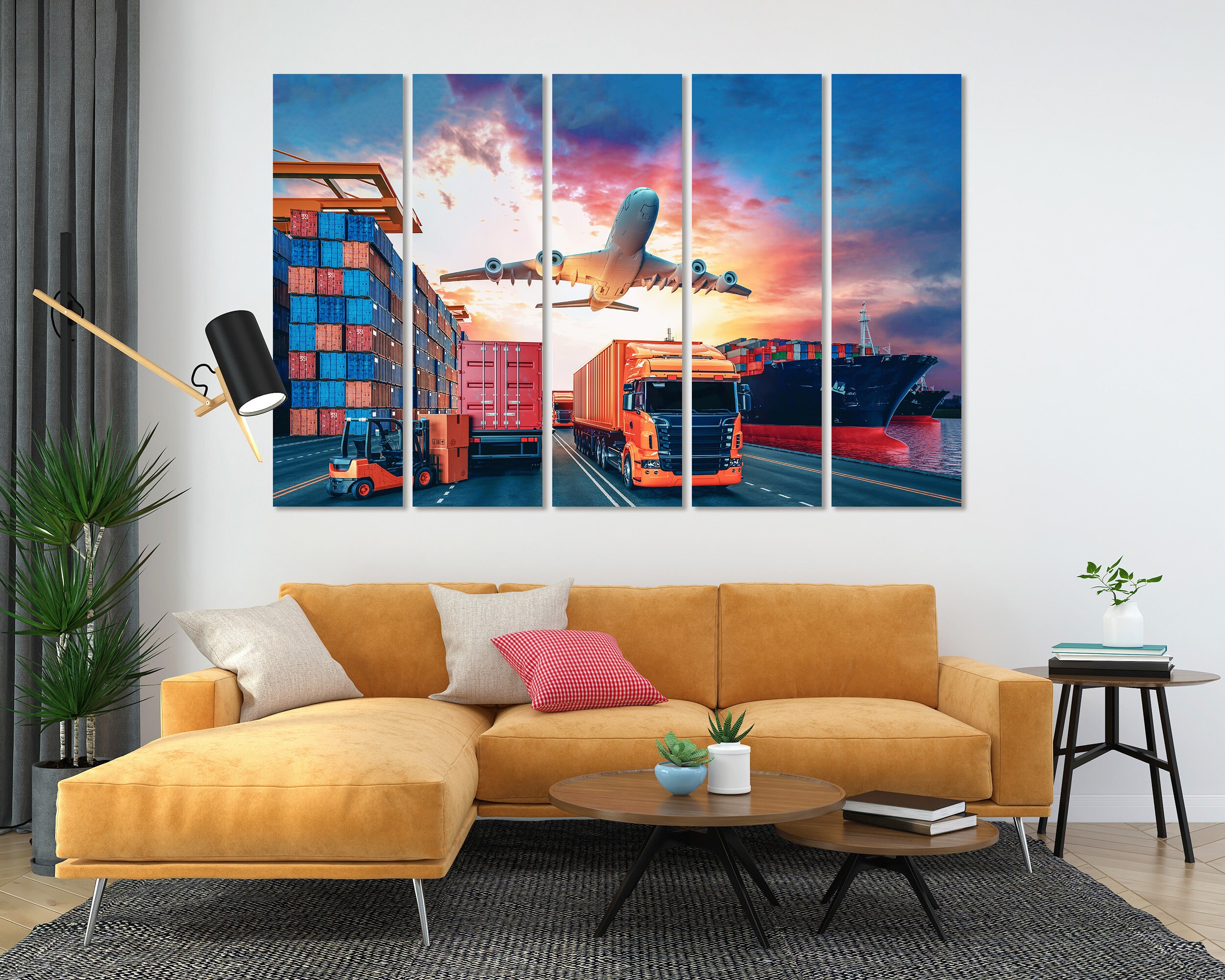 Transportation and Logistics Art Decor for Wall Logistic - Etsy Canada