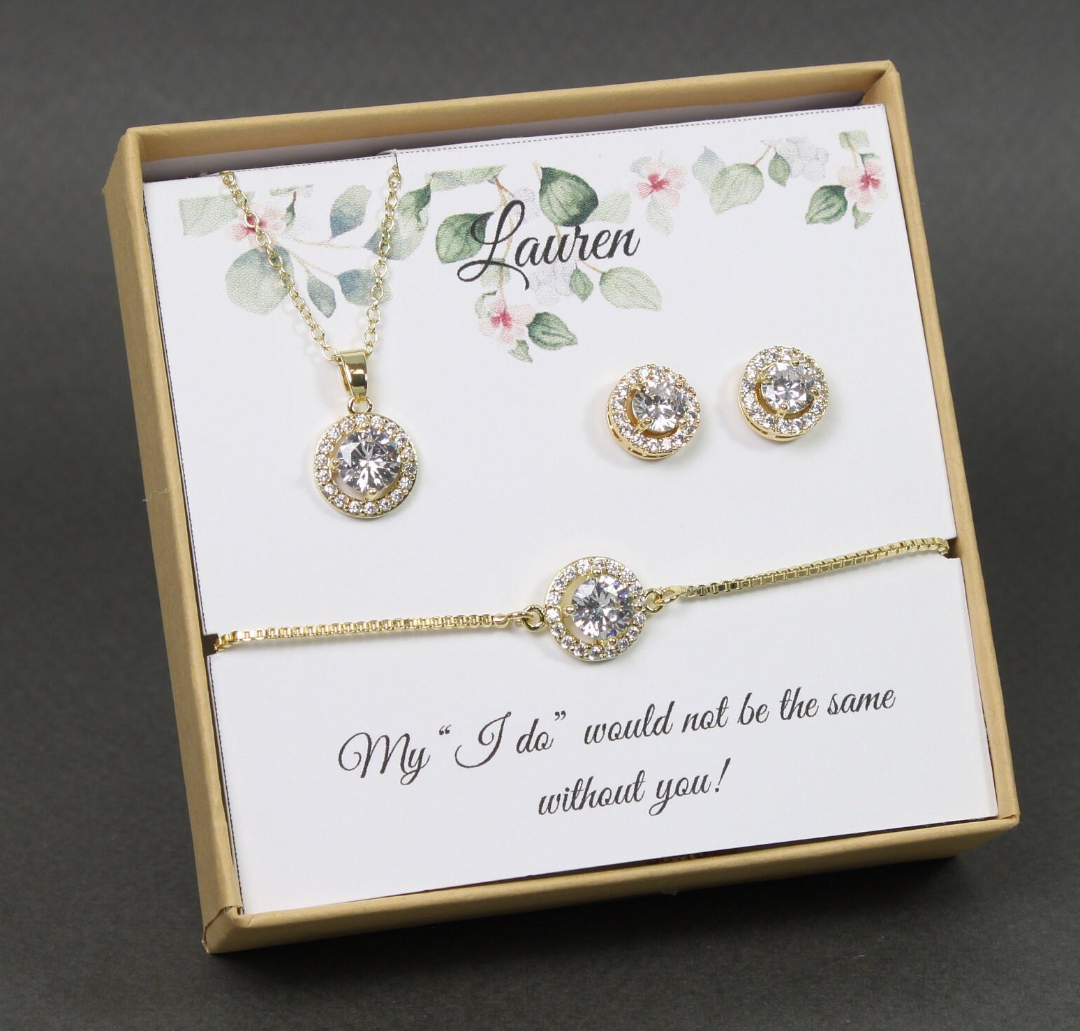 Bridesmaid Jewelry Set of 6 Etsy
