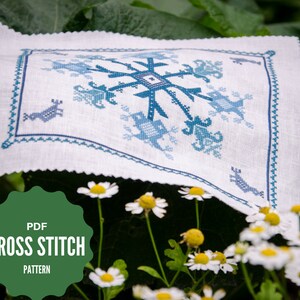 Botanical Cross Stitch Pattern PDF Sampler Cross Stitch - Etsy