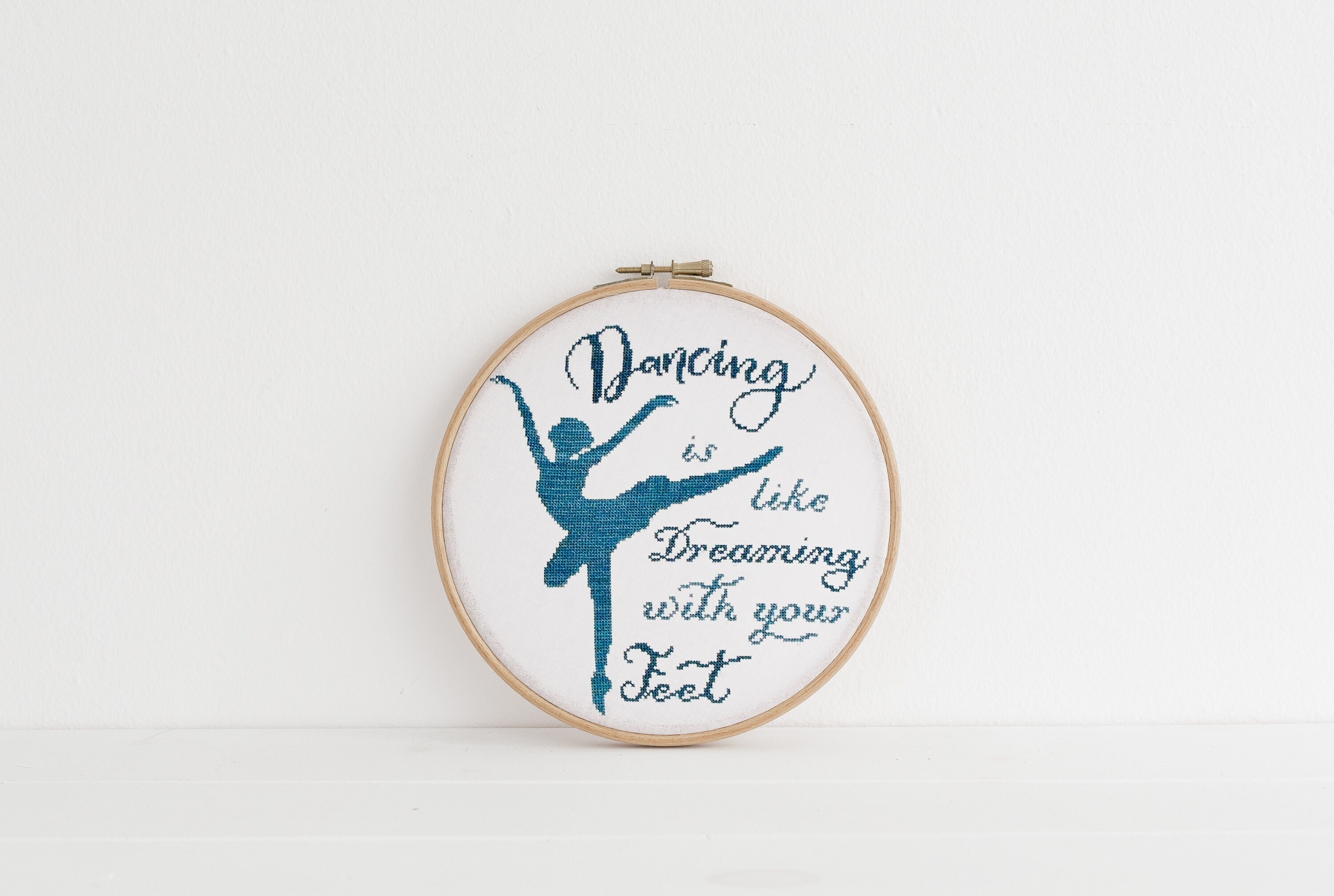 Dance Cross Stitch Pattern Ballet Cross Stitch Pattern Quote - Etsy