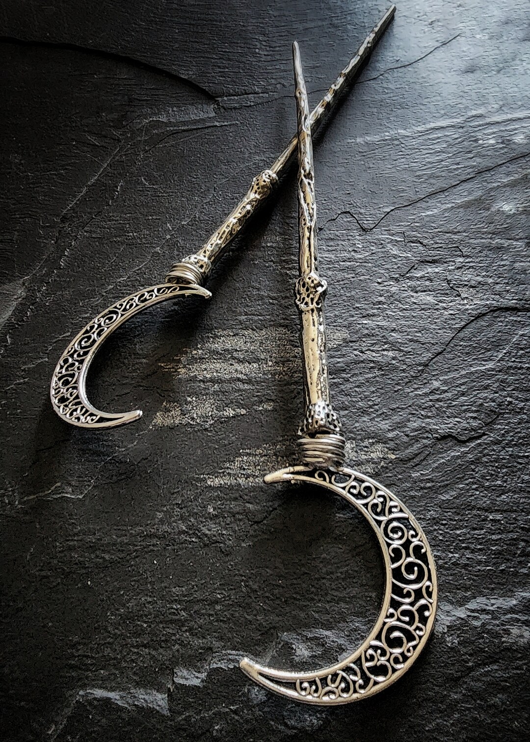 Crescent Moon Hair Stick - Moon Hairstick - Hair Jewelry - Renaissance ...