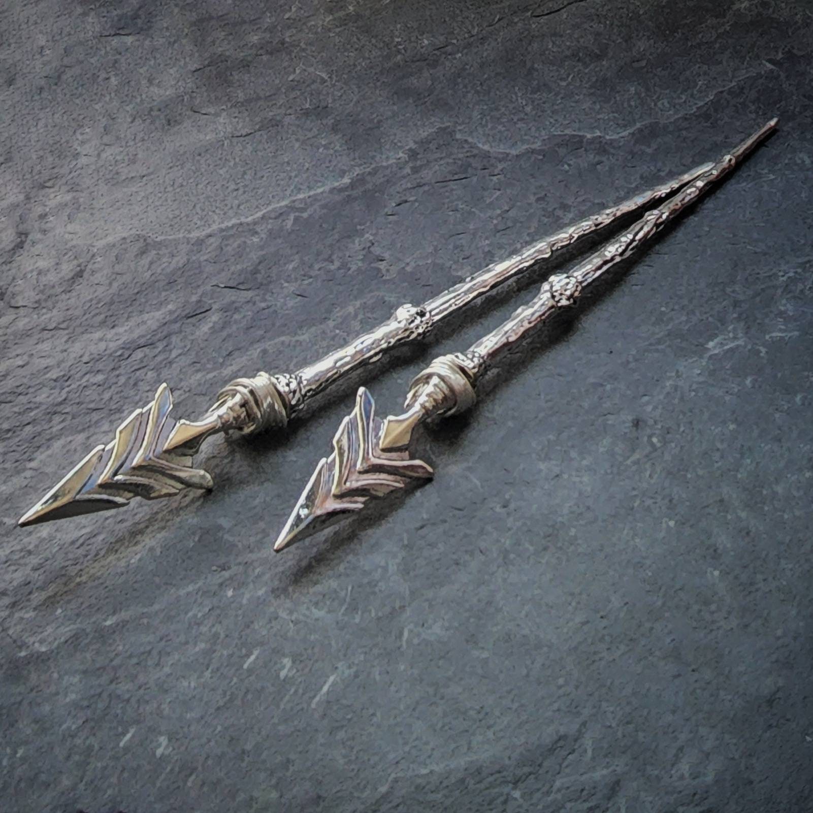 Arrow Hair Sticks - Weapon Hair Pins - Goth - Emo - Gothic Handmade ...