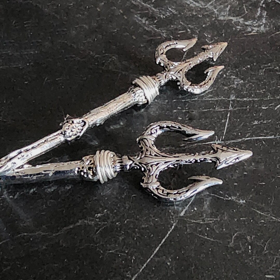 Trident Hair Sticks - Weapon Hair Pins - Mermaid - Gothic Handmade ...
