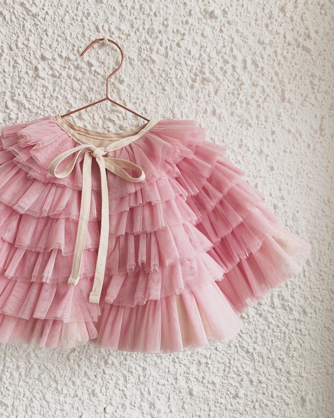Pink Tulle Ruffle Sample Cape - Etsy