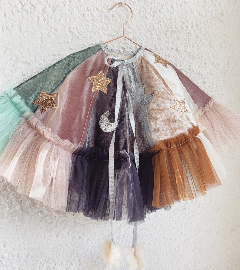 Kid Mixed Velvet Ruffle Cape - Etsy