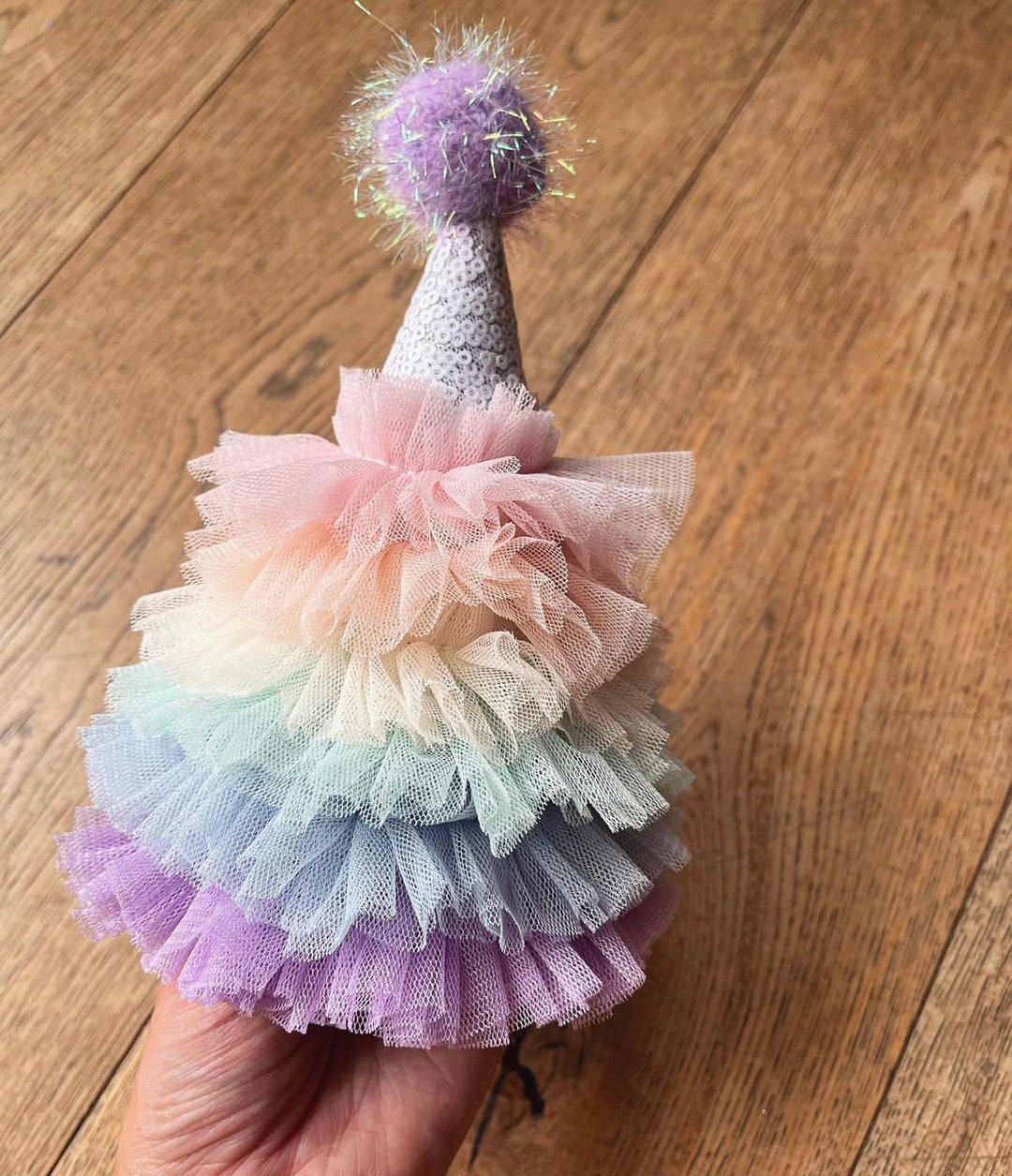 Pastel Rainbow Party Hat - Etsy