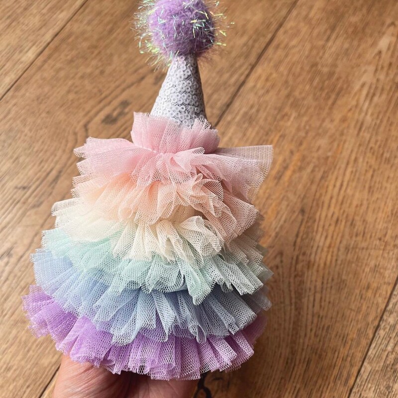 Rainbow Party Hat - Etsy