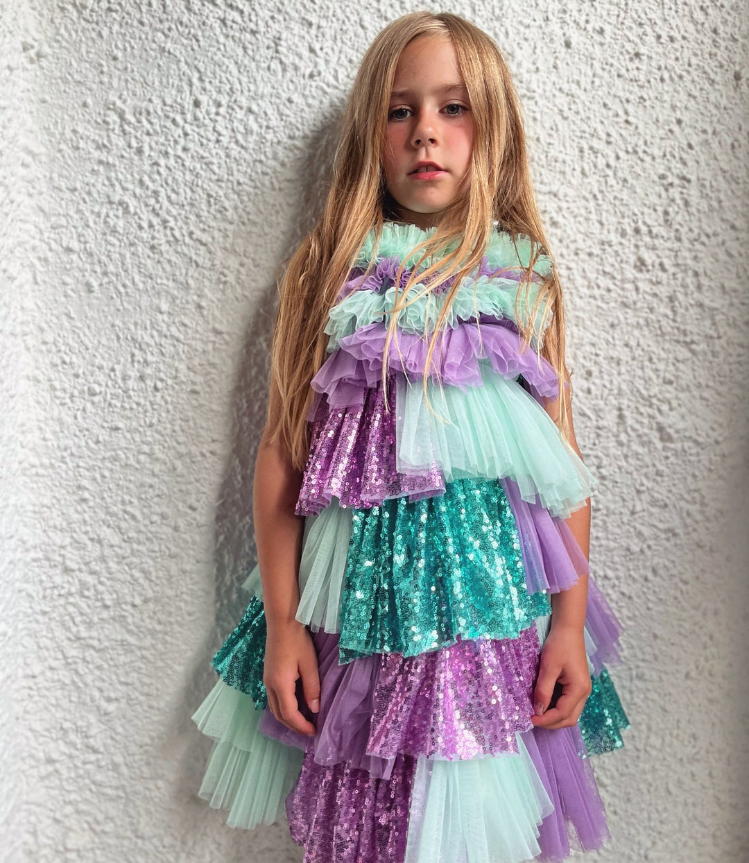 Mermaid Ruffle Dress - Etsy
