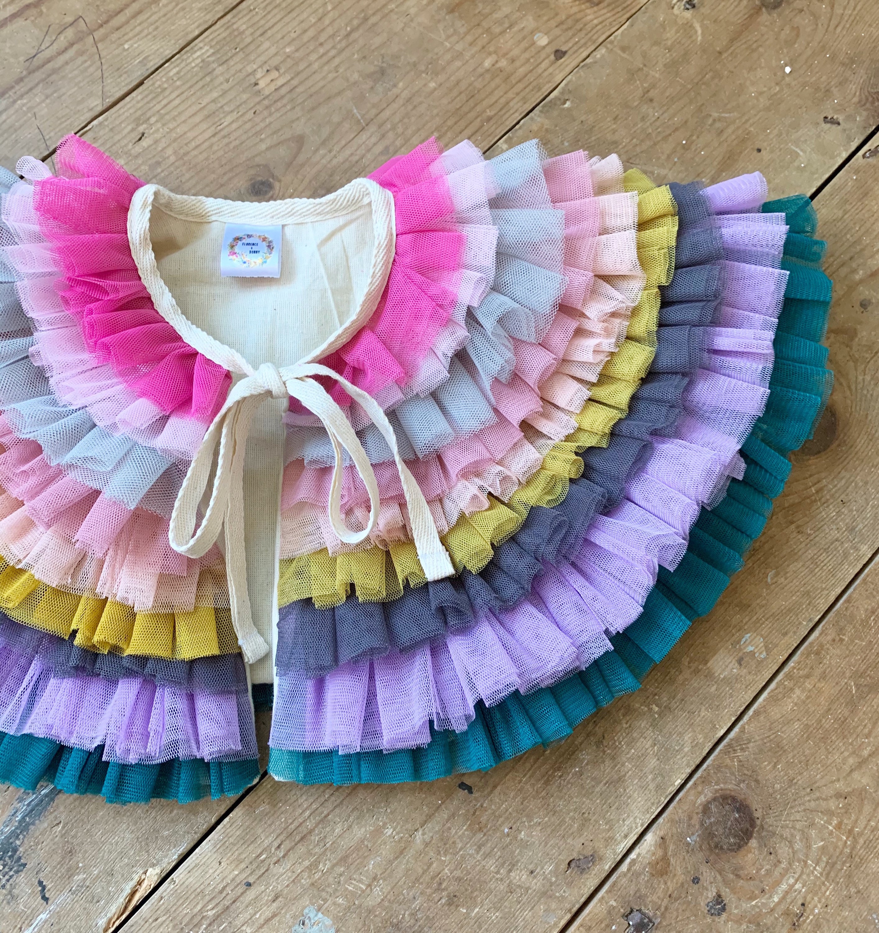 Kids Multi-colour Ruffle Cape - Etsy