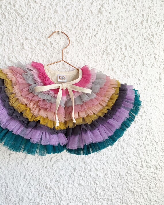 Kids Multi-colour Ruffle Cape - Etsy