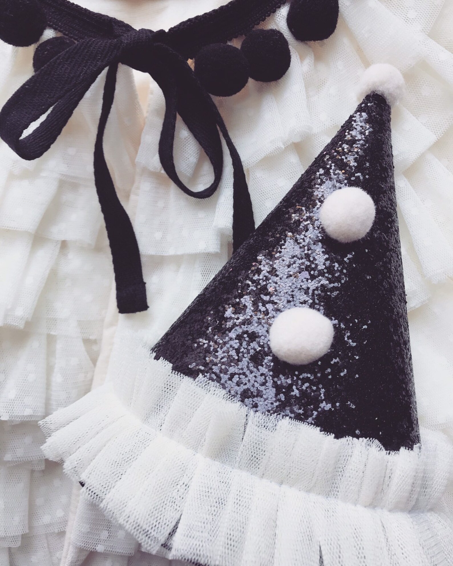 Ruffle Cape With Polka Dot Trim - Etsy