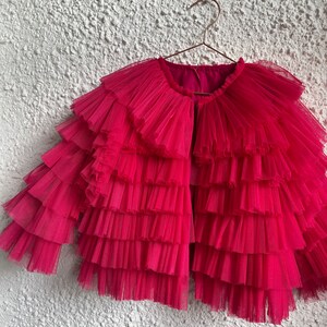 Barbie Cerise Pink Ruffle Jacket - Etsy