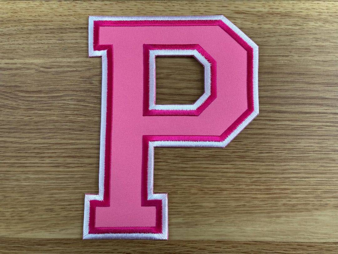7 Inches Double Outline Varsity Letter Iron on Patch - Etsy