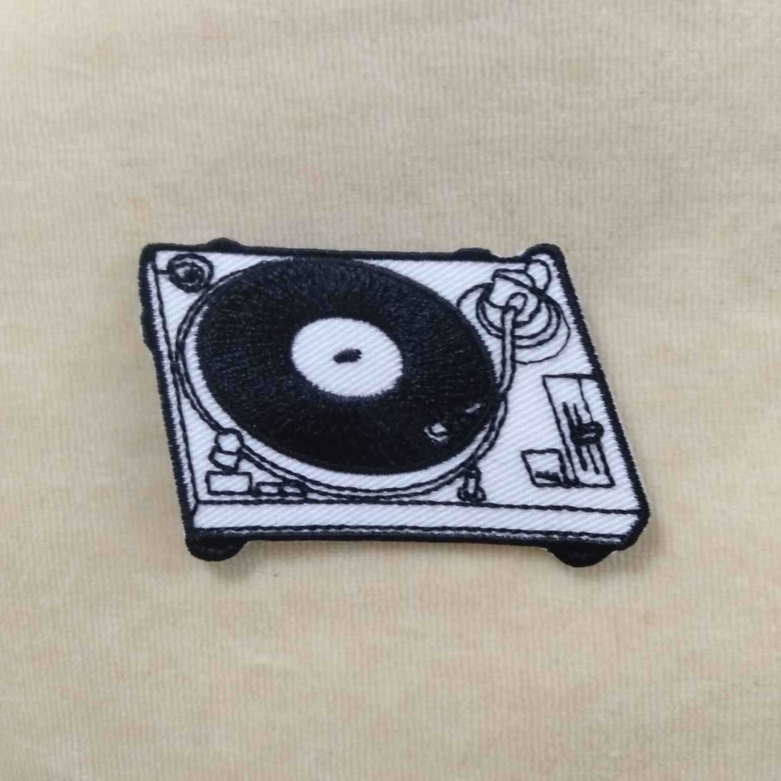 Record Player Iron on Patch - Etsy