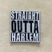 STRAIGHT OUTTA HARLEM Custom Personalized Iron on Patch - Etsy