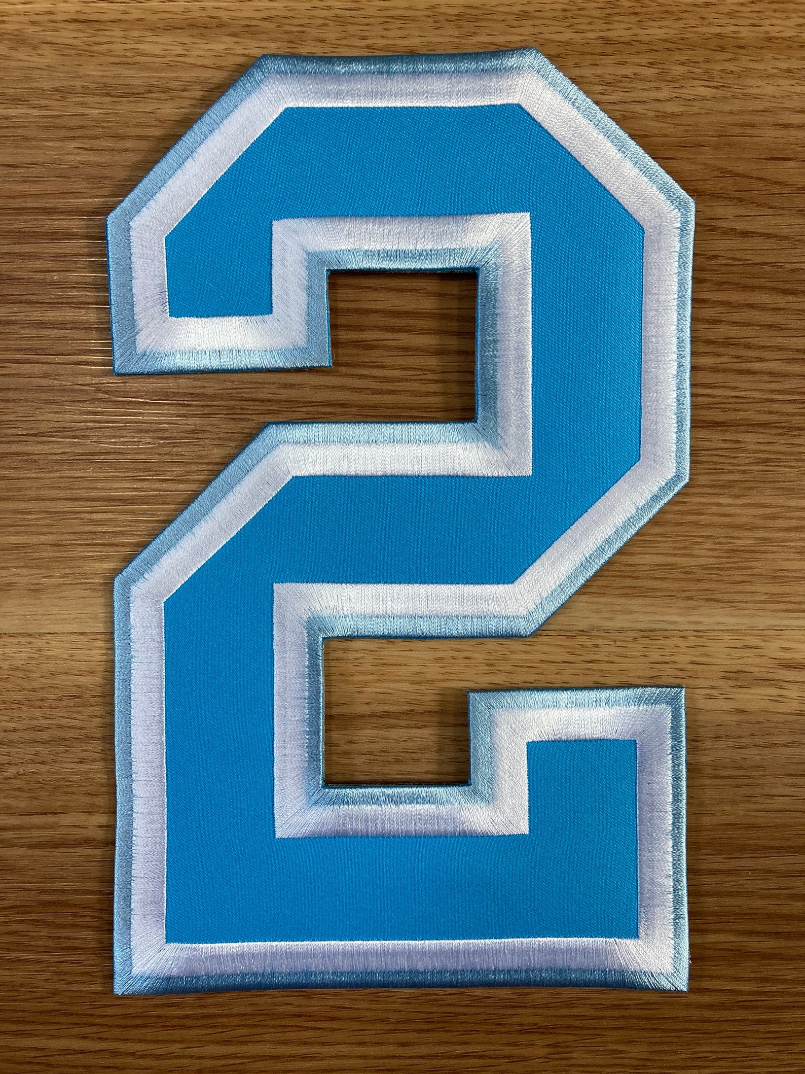 10 Inches Double Outline College Number Iron on Patch | Etsy