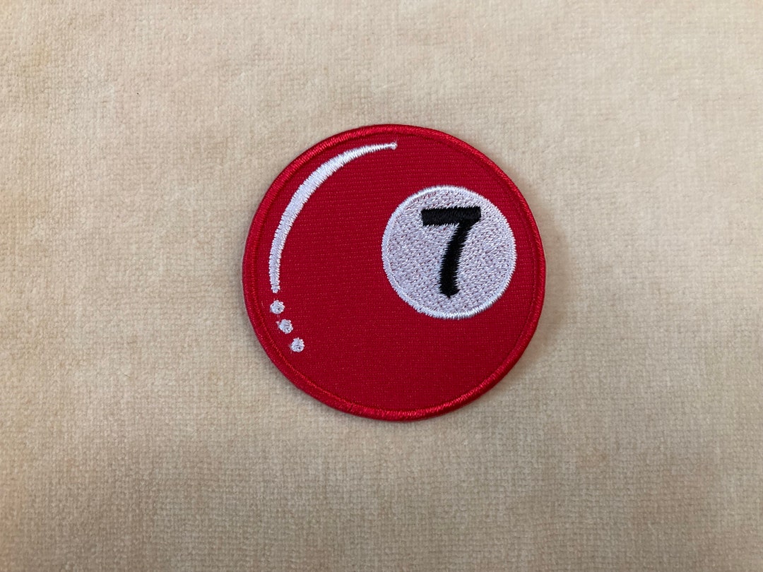 Red Billiard 7 Ball Pool Game Iron on Patch - Etsy
