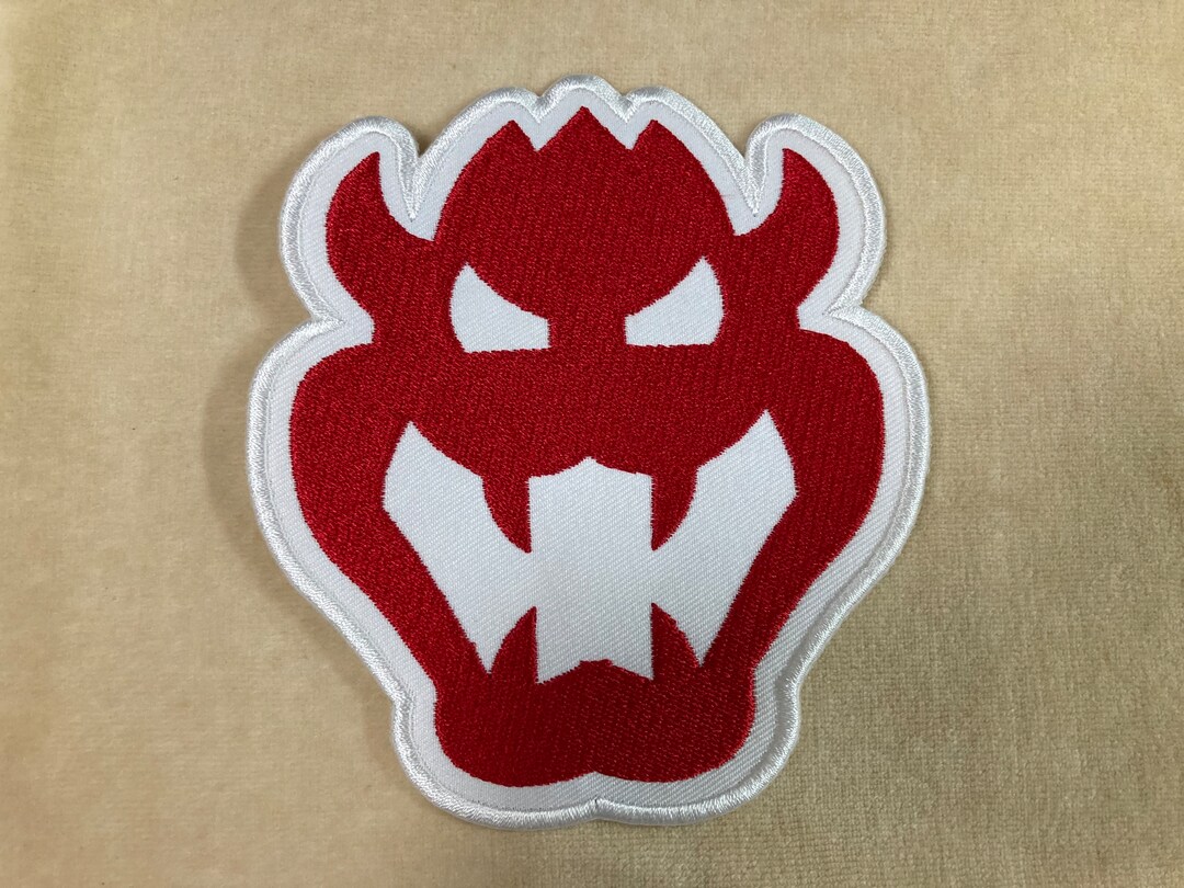5 Inches High Bowser Super Mario Iron on Patch - Etsy