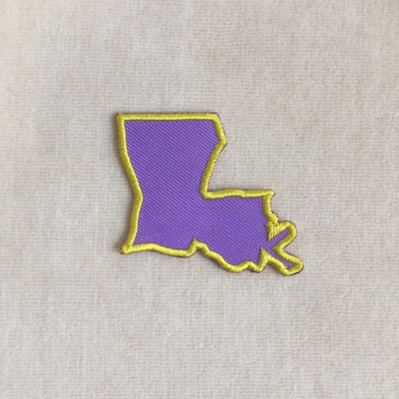 Louisiana State Iron On Patch | Etsy