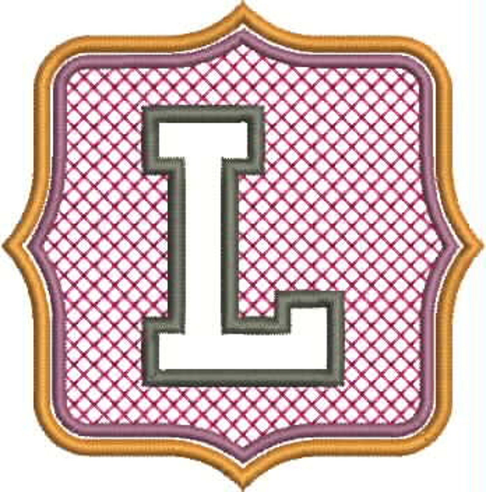 Instant Download Embossed Letter Alphabet Monogram Embroidery | Etsy