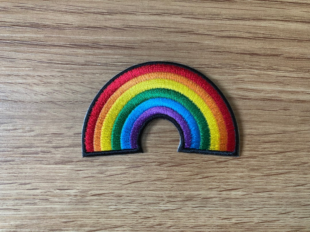 Rainbow Iron on Patch - Etsy