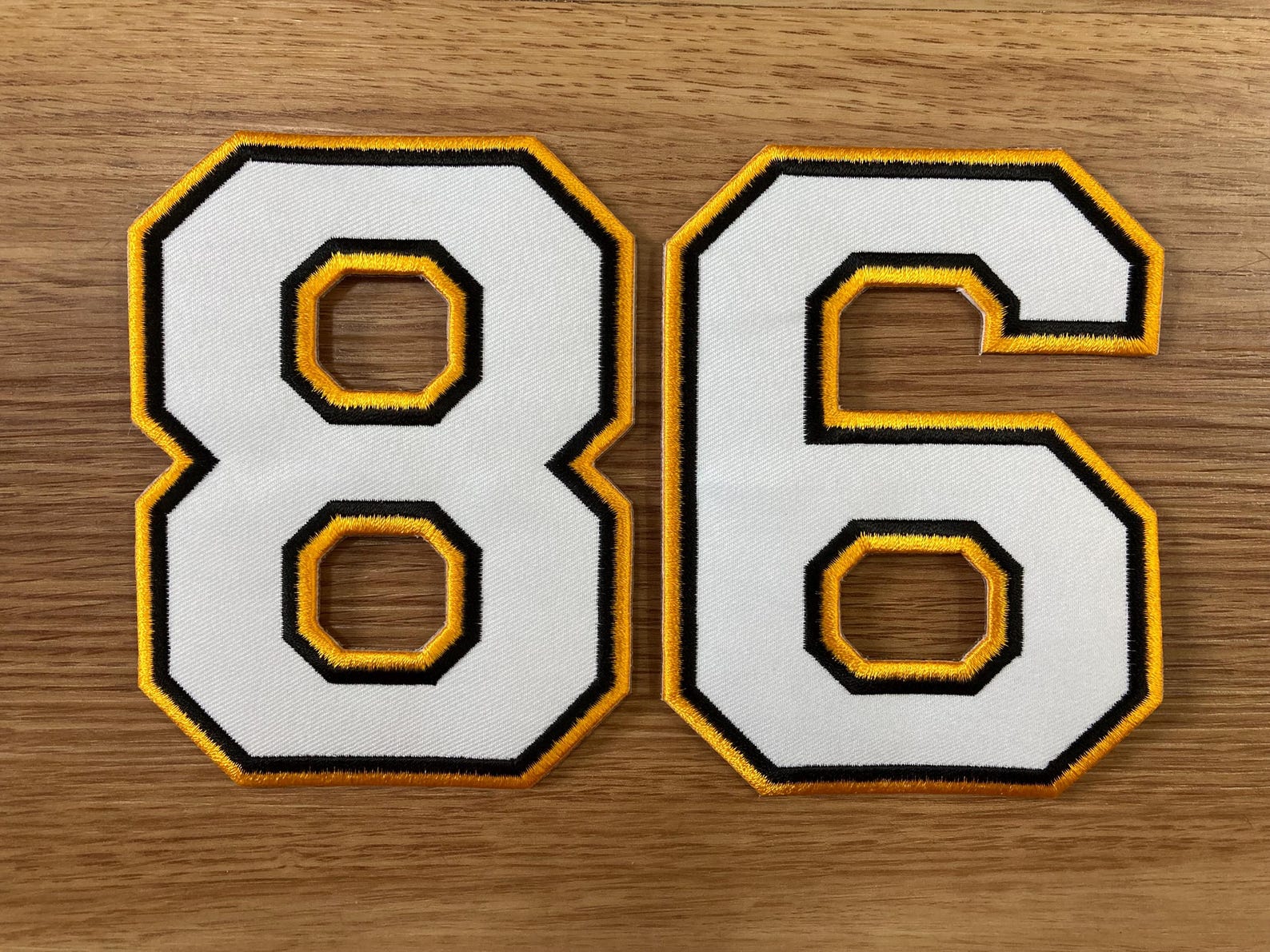 5 Inches Double Outline Varsity Number Iron on Patch - Etsy