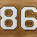 5 Inches Double Outline Varsity Number Iron on Patch - Etsy