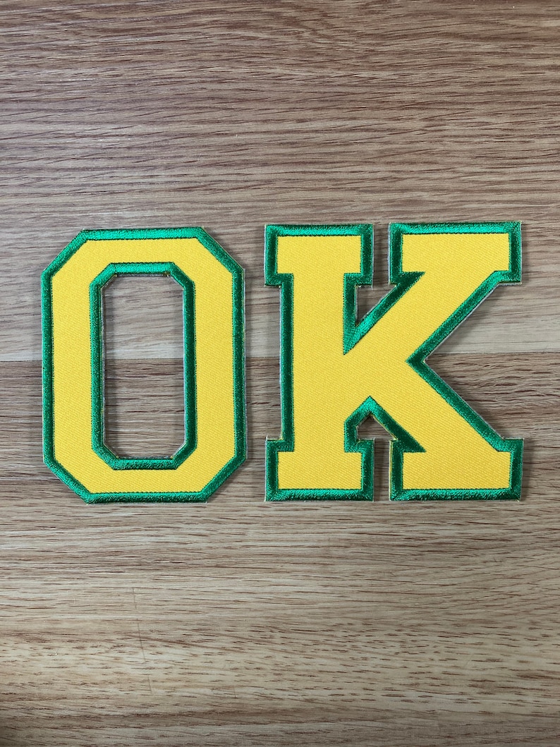 4 Inches Standard Varsity Letter Iron on Patch | Etsy